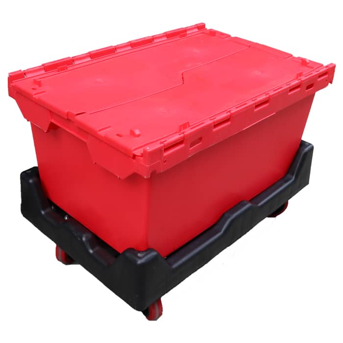 wholesale distribution tote with hinged lid,attached lid distribution ...